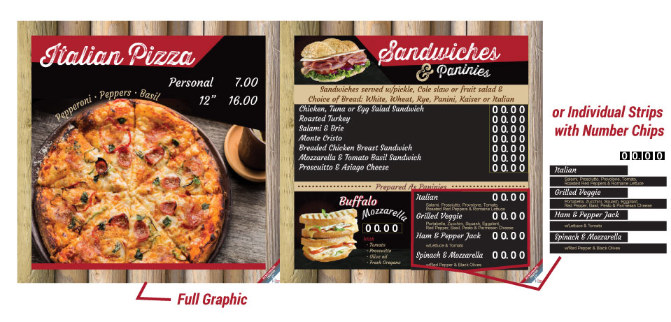 Magnetic Menu Boards | Howard Company | Mainstreet Menus