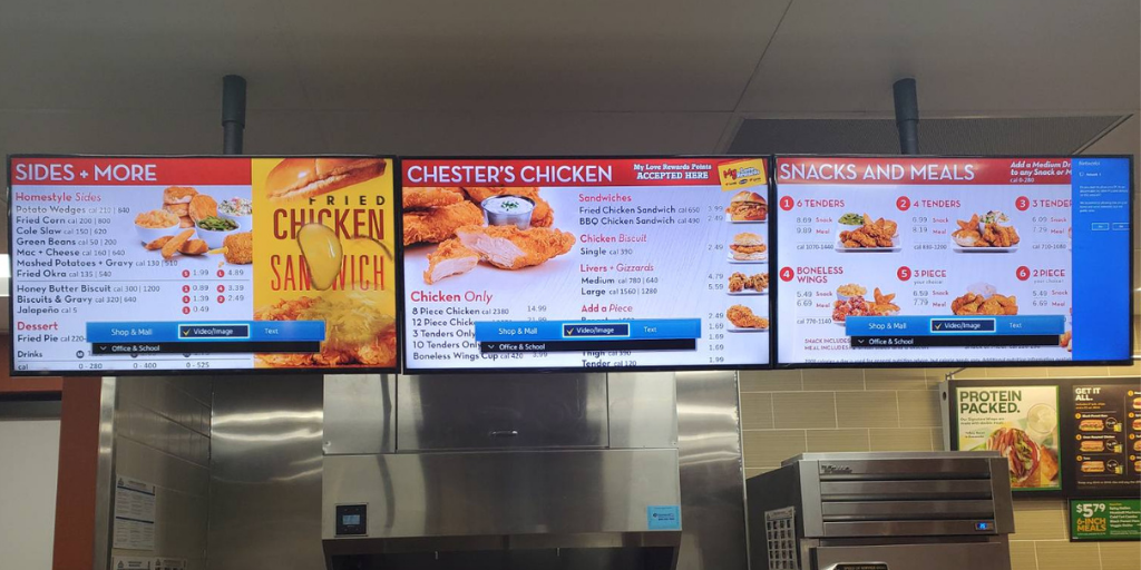 Love's Travel Stops & Country Stores/Chester's Chicken | Menu Boards
